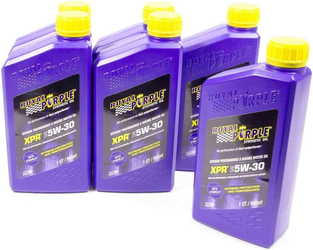 Royal Purple 06021 XPR Extreme Performance Racing Motor Oil SAE 5W-30 6 ...