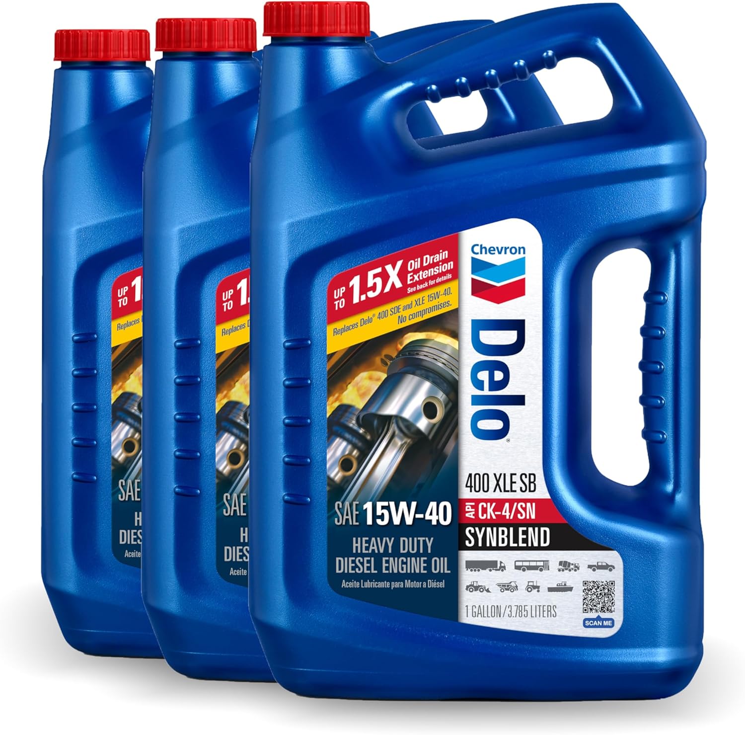 okpetroleum.com: Chevron Delo 400 XLE SAE Synblend Synthetic Blend Oil ...