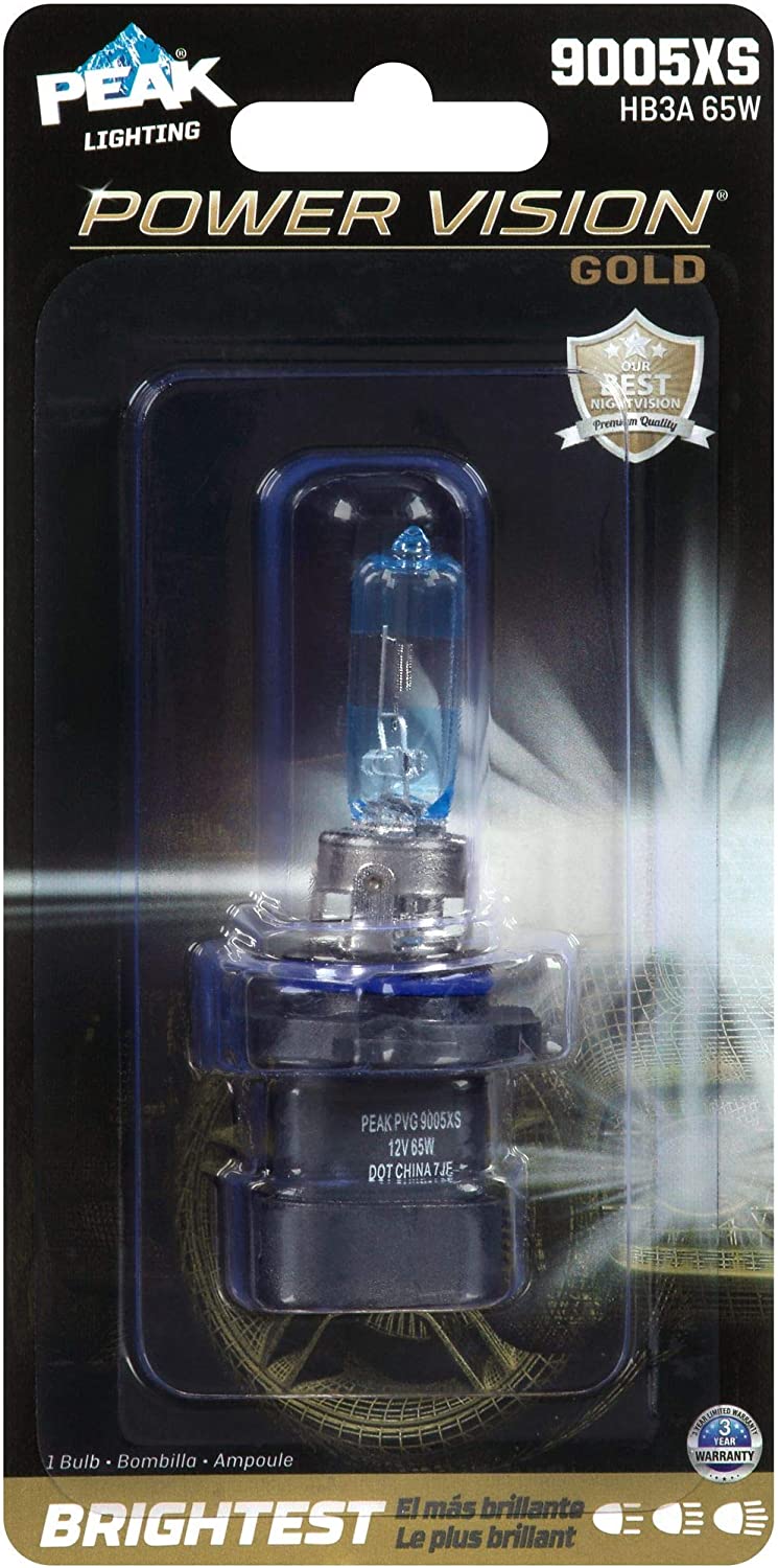 PEAK Power Vision Gold Automotive Performance Headlamp 9005XS HB3A Single