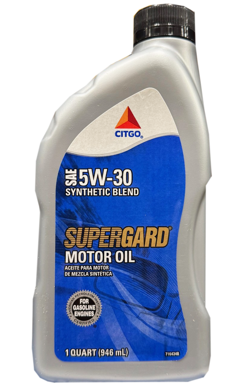 okpetroleum.com: CITGO SUPERGARD Syn Blend Motor Oil SAE 5W30 - 12 Quarts