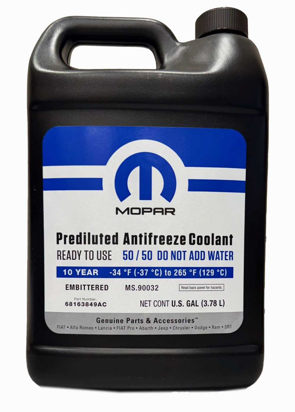 okpetroleum.com: Mopar 68163849-AB Engine Coolant Antifreeze 10 Year ...